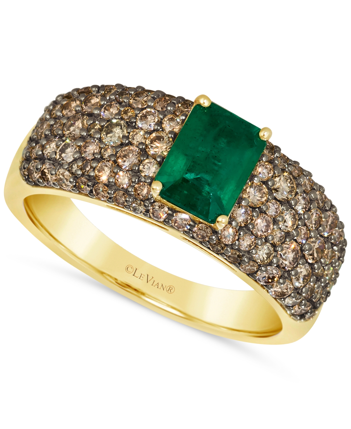 Click here for Le Vian Emerald (5/8 ct. t.w.) & Chocolate Diamond... prices