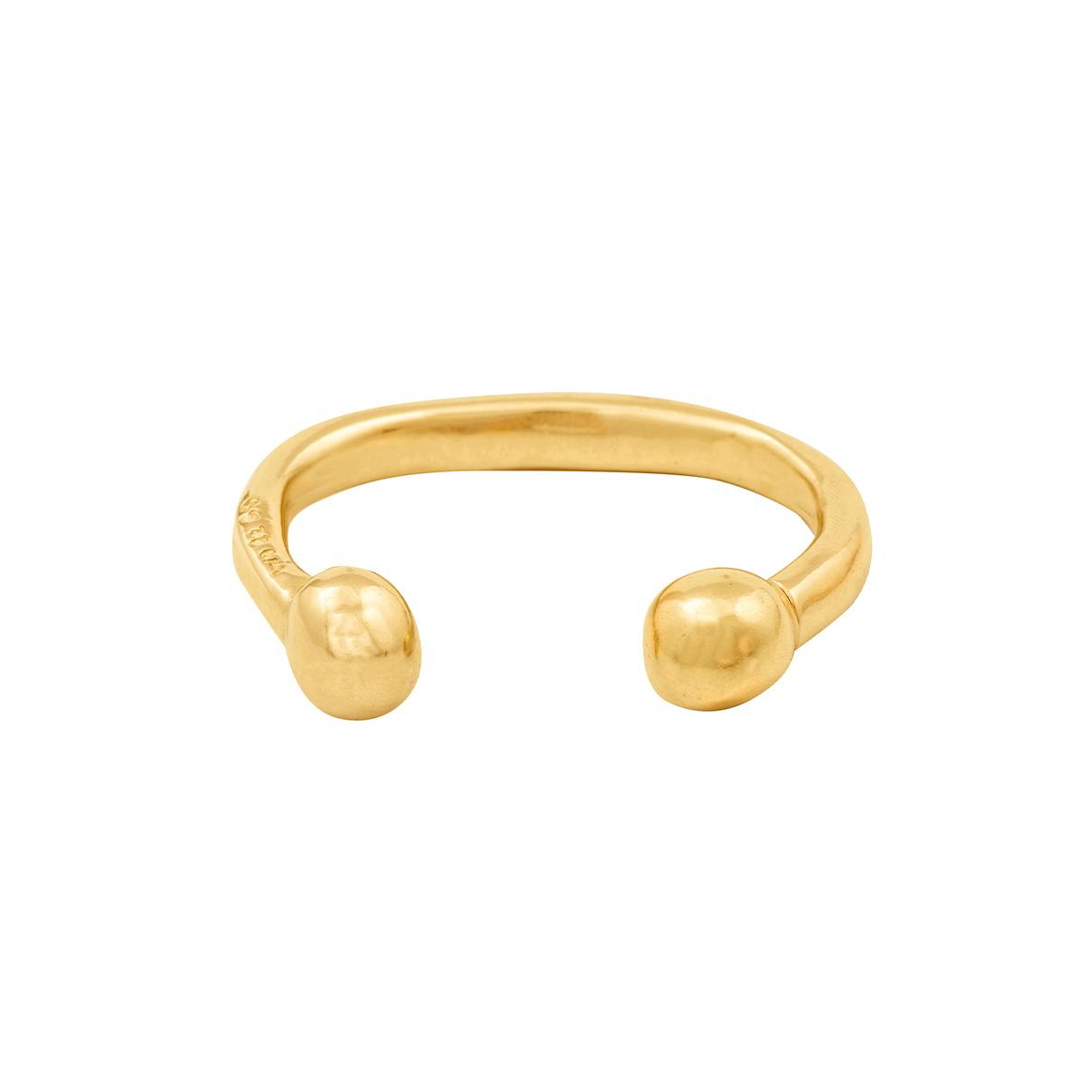 Click here for UNOde50 Two Ball End Metal Bracelet - Gold prices