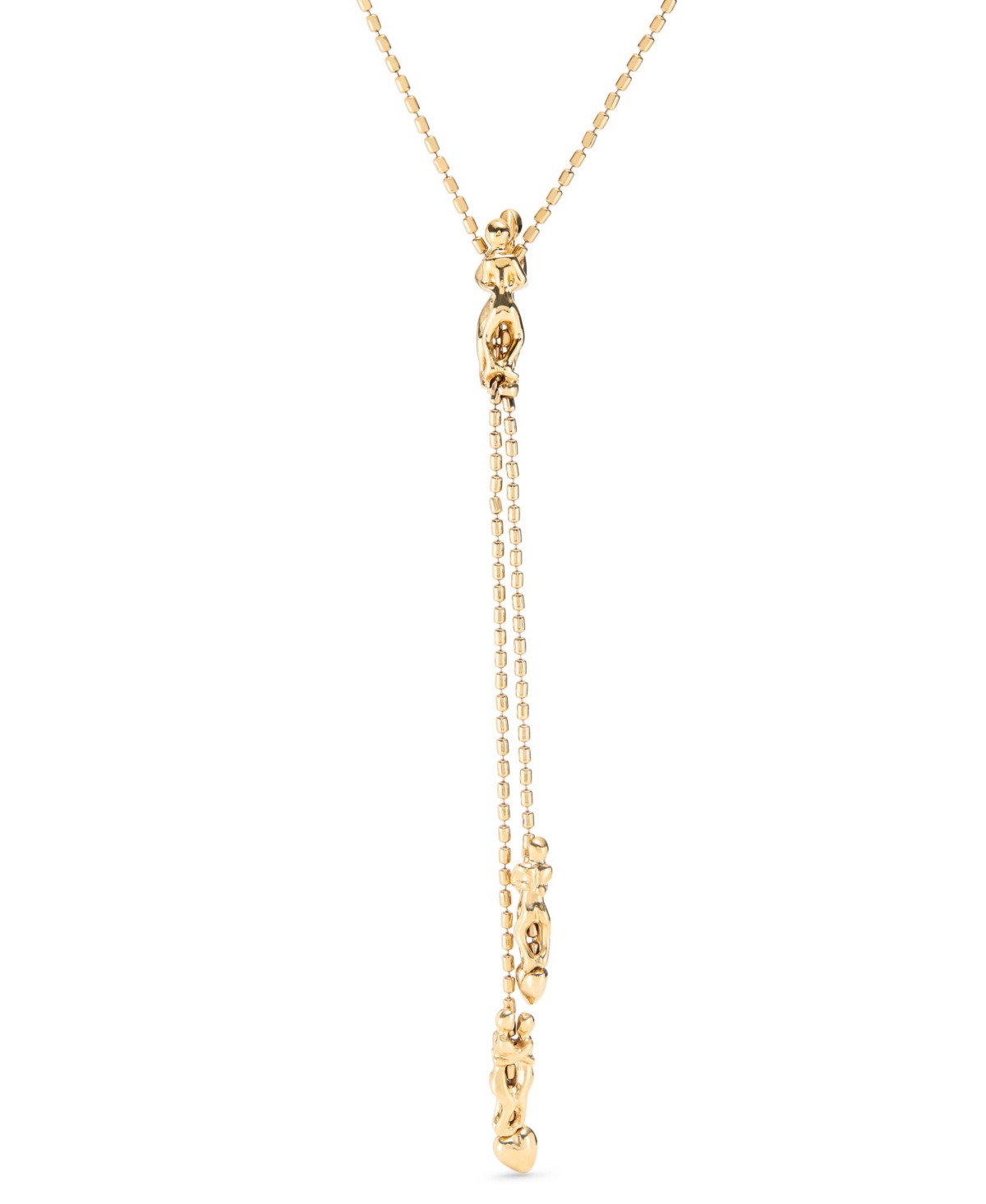 Click here for UNOde50 18k Gold Plated Metal Alloy Chain with 3 F... prices