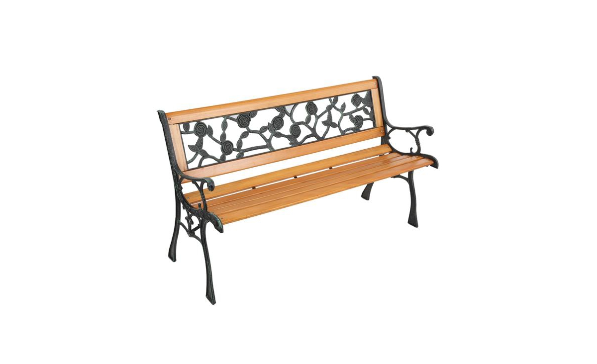 Click here for Slickblue 49 Garden Bench with Rose Style Back Har... prices