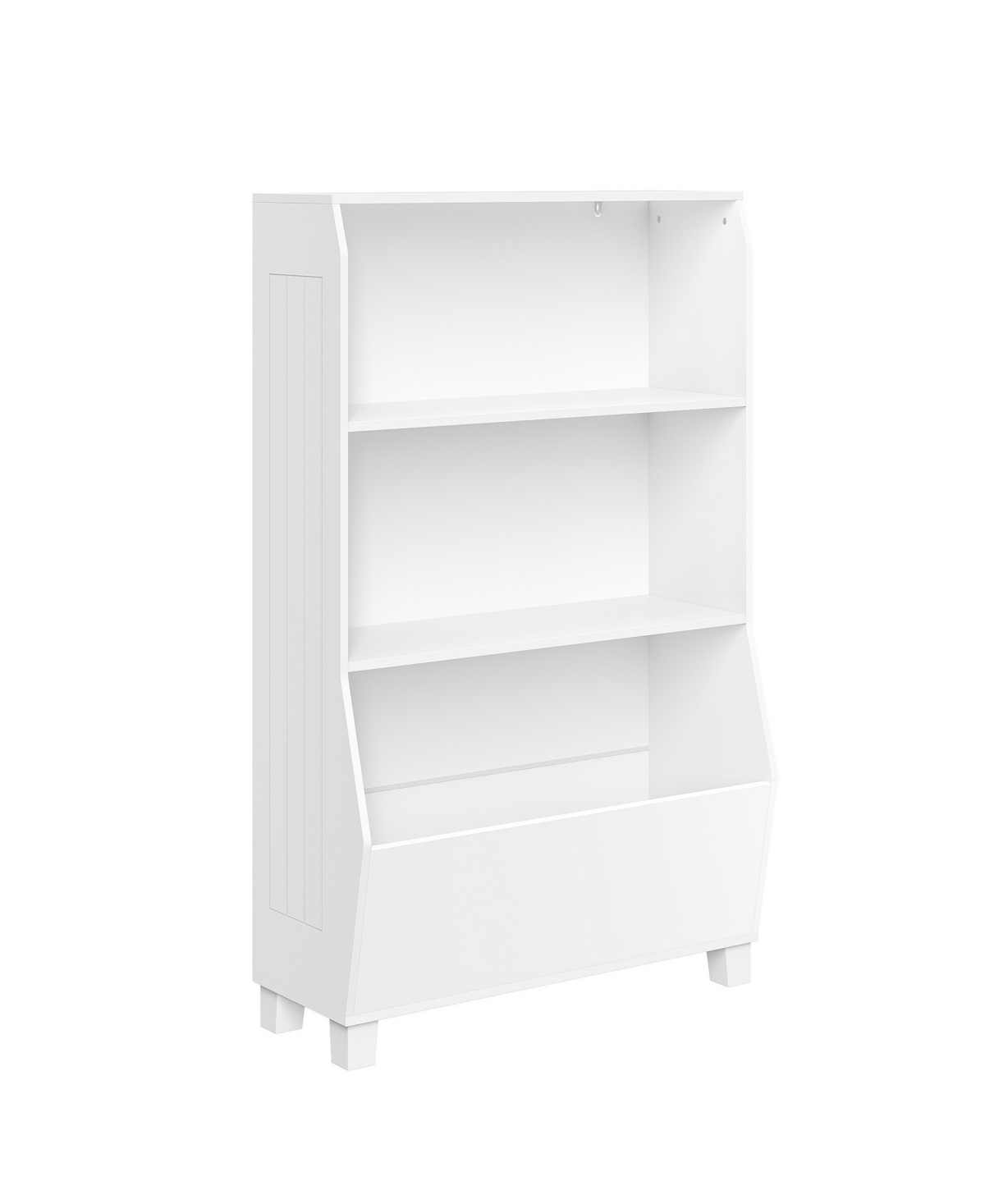 Click here for Kids Bookcase with Toy Organizer - White prices