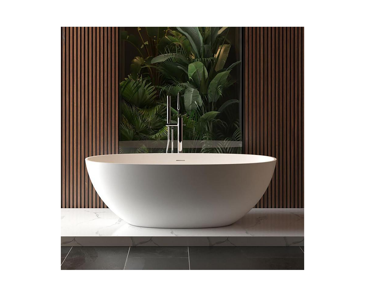 Click here for gaomon 65Solid Surface Freestanding Bathtub  Conte... prices