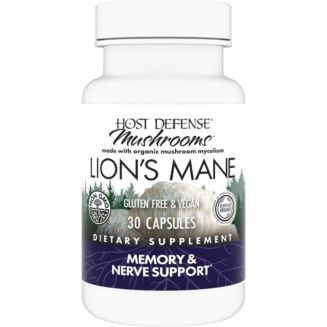 Host Defense Mushrooms Lion's Mane - Brain Health Support Supplement ...
