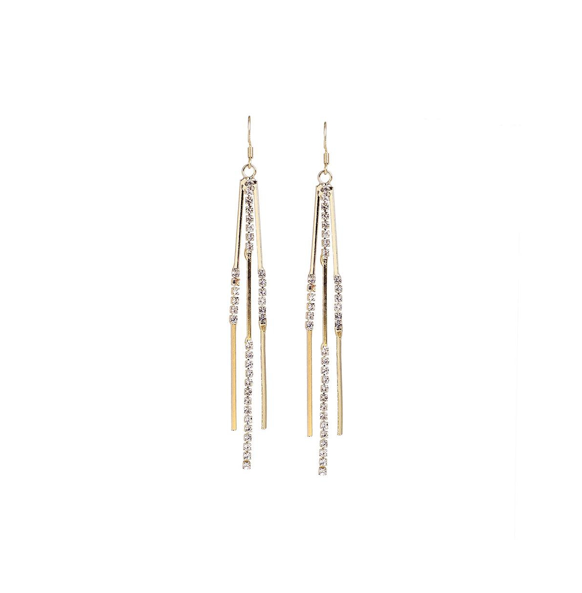 Click here for Sohi Womens Sleek Drop Earrings - Gold prices