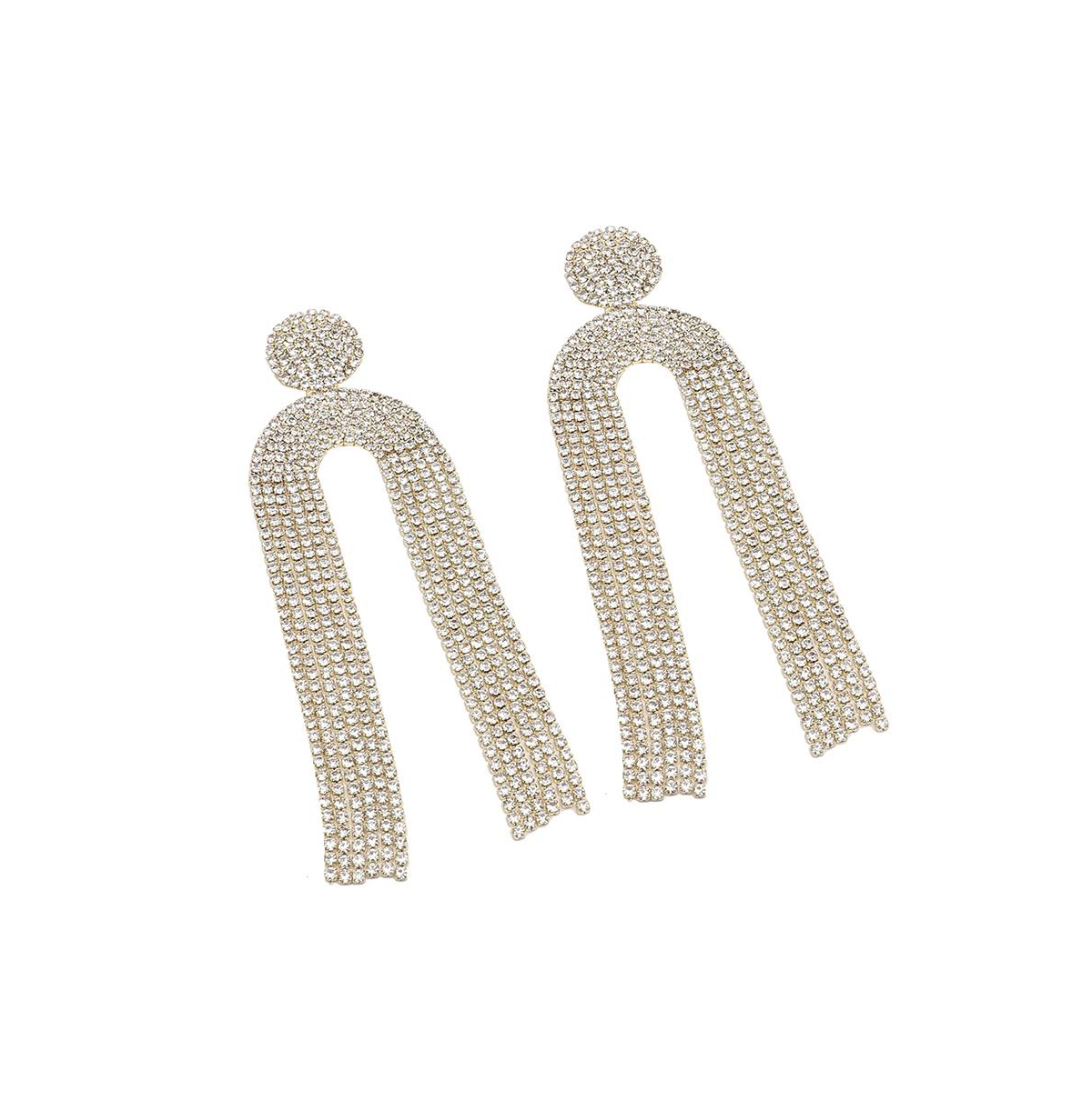 Click here for Sohi Womens Bling Drop Earrings - Silver prices