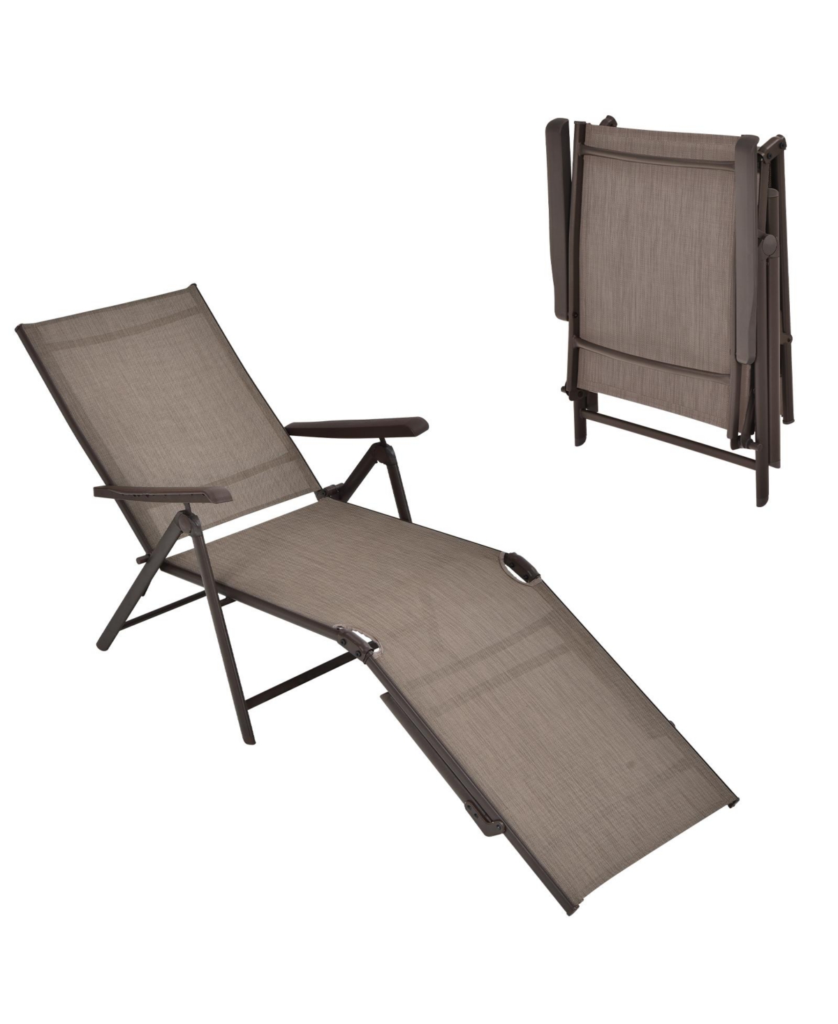 Click here for Inolait Patio Foldable Chaise Lounge Chair with Ba... prices