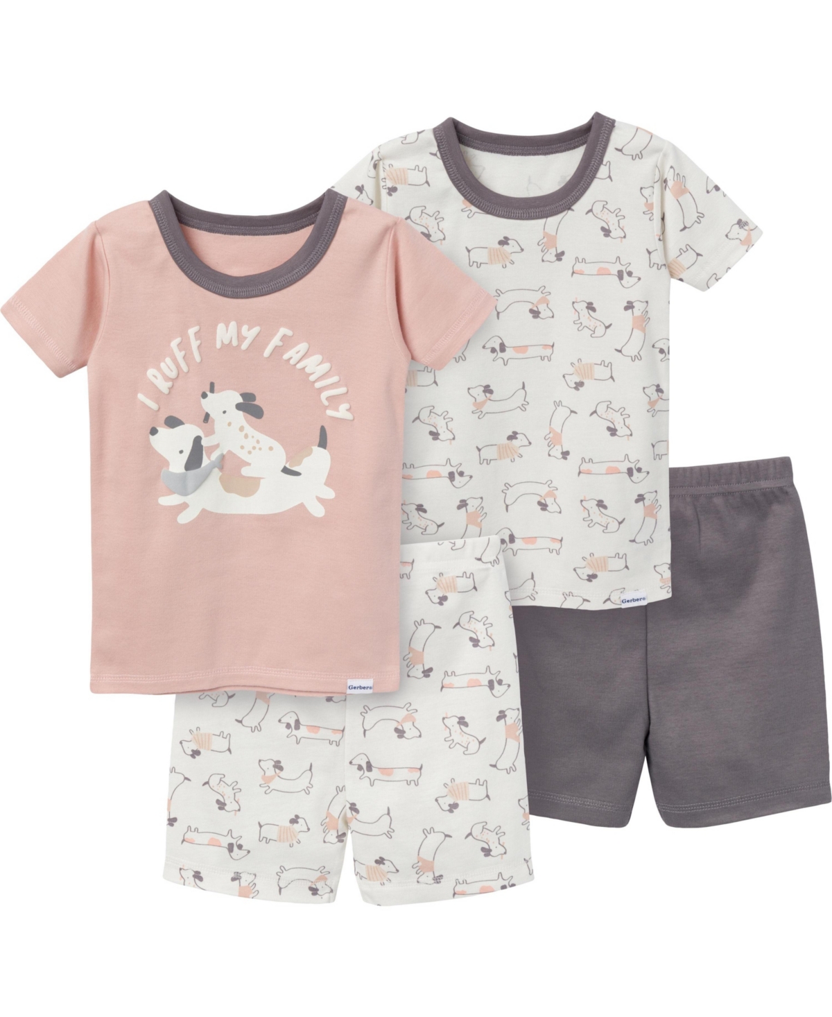Click here for Gerber Baby Girls Top and Shorts Pajama Sets  4-Pi... prices