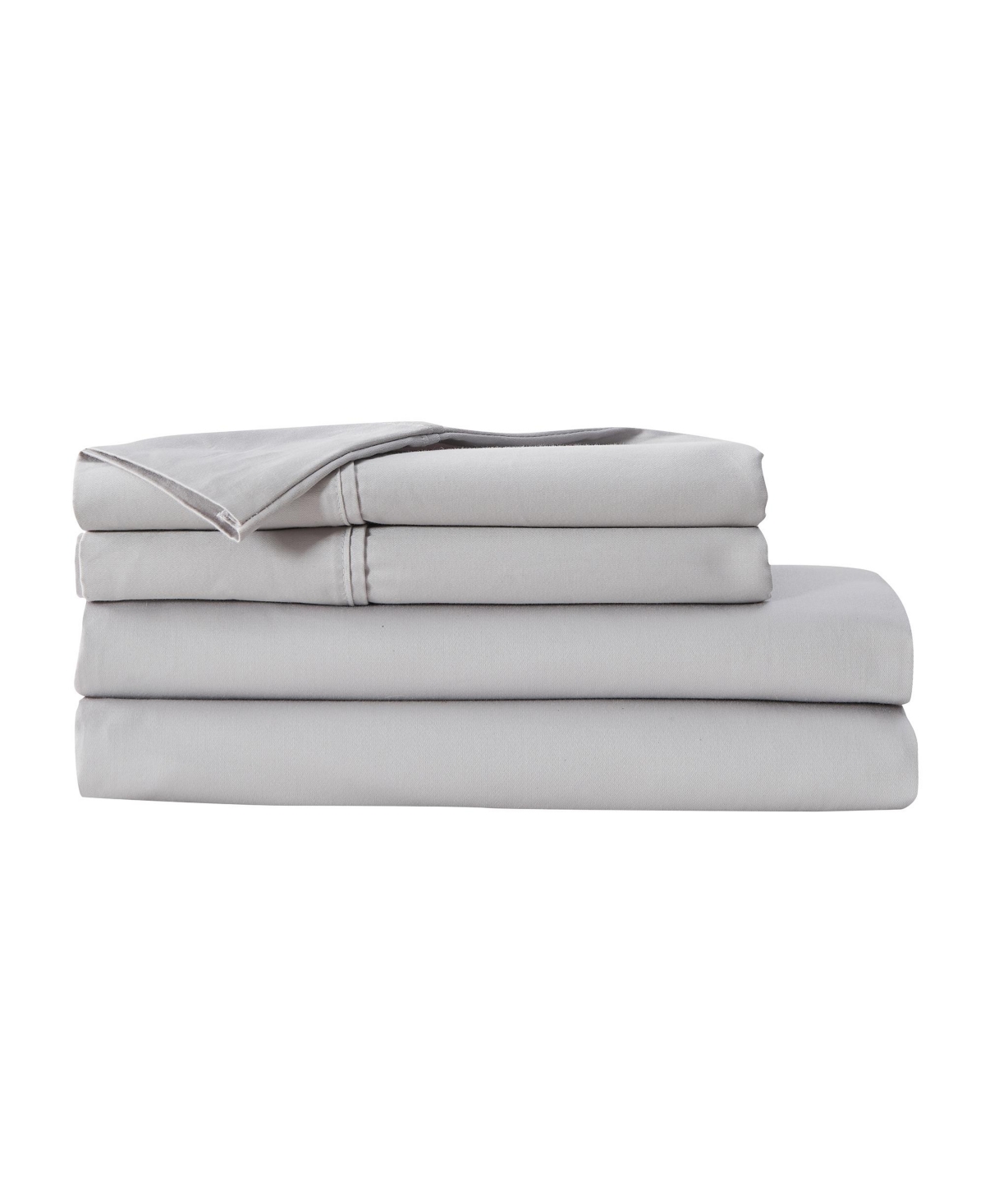 Click here for 100 Cotton Sateen Sheet Set - Fog grey prices