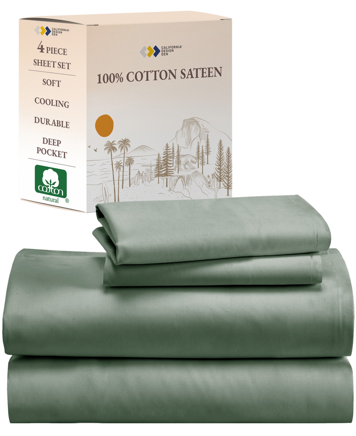 Click here for Soft 100 Cotton Sheets Set - Cooling Durable Satee... prices