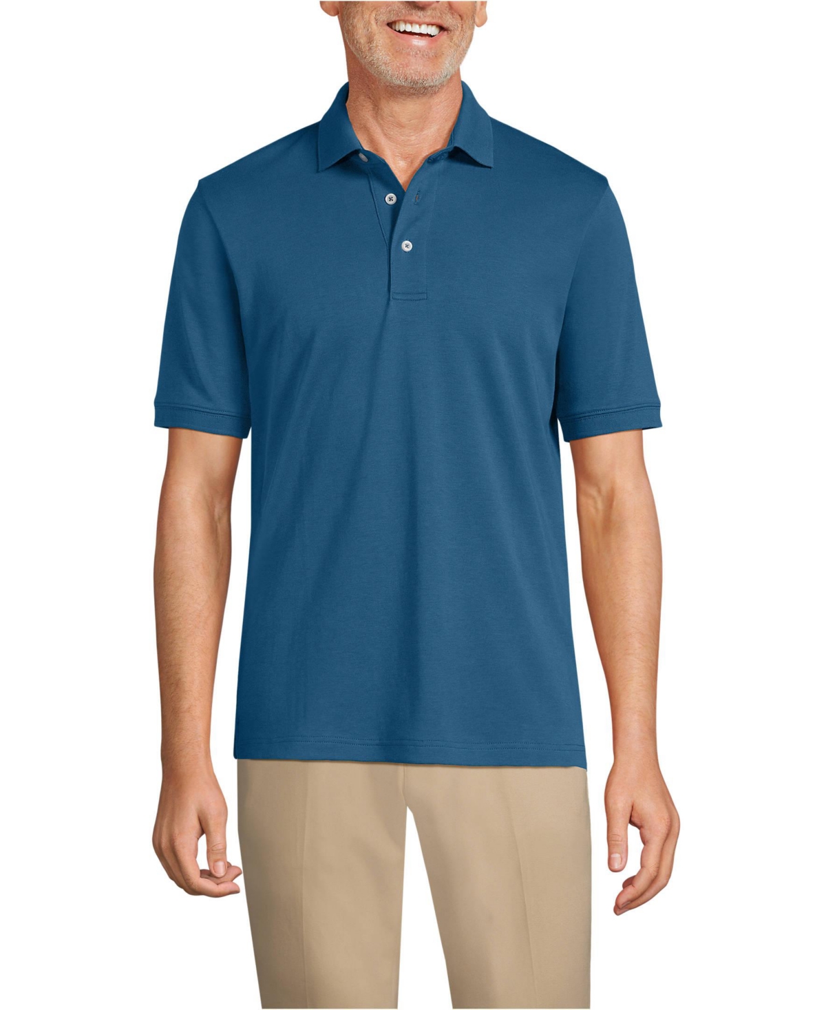 Click here for Lands End Mens Short Sleeve Cotton Supima Polo Shi... prices