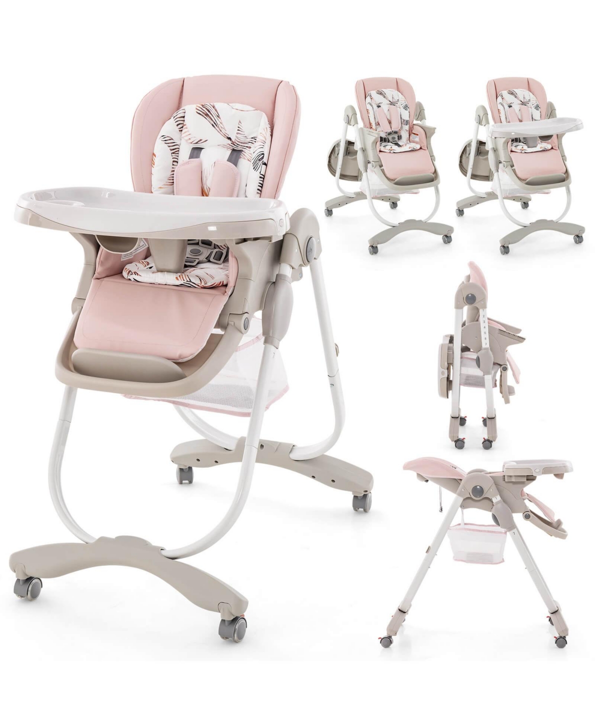 Click here for Costway High Chair for Babies & Toddlers with Roll... prices