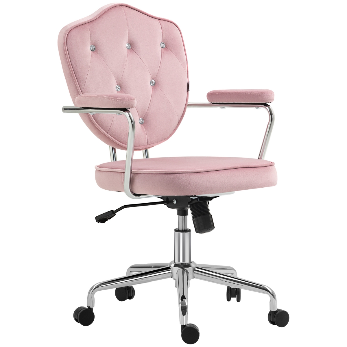 Click here for Homcom Cute Office Chair  Velvet-Feel Fabric Vanit... prices
