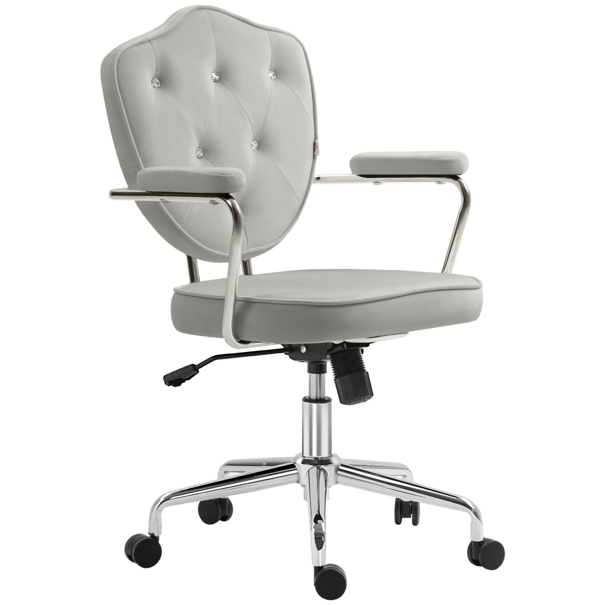 Click here for Homcom Cute Office Chair  Velvet-Feel Fabric Vanit... prices