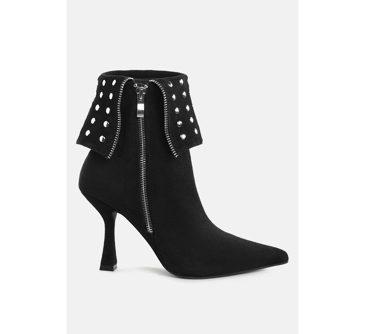 Click here for Piccini Stud Embellished Foldover Boots - Black prices