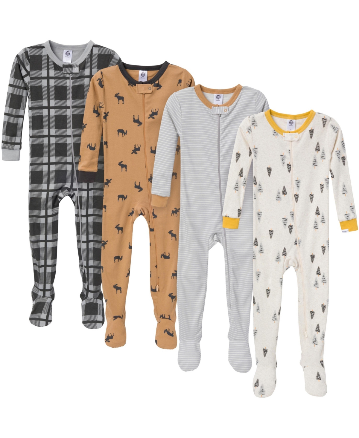 Click here for Gerber Baby Boys Snug Fit Footed Pajamas  4-Pack... prices