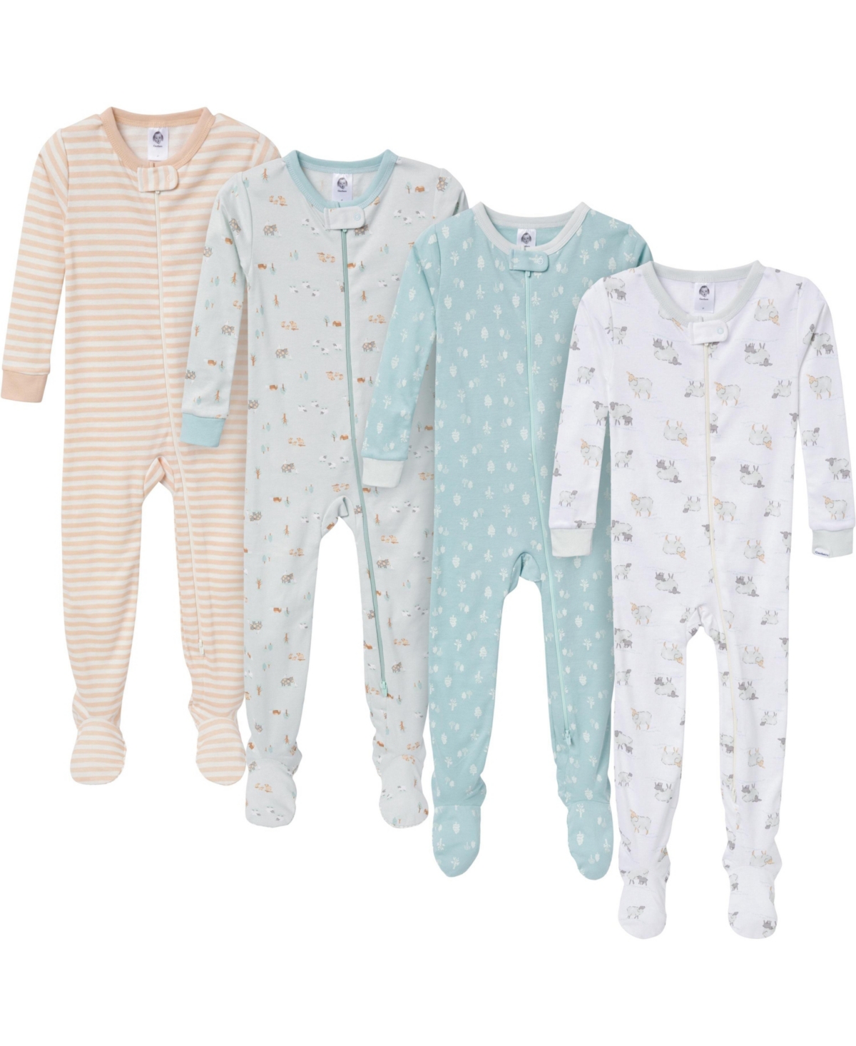 Click here for Gerber Baby Boys Snug Fit Footed Pajamas  4-Pack... prices