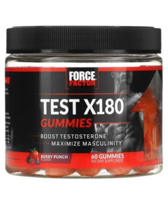 Force Factor Test X180 Gummies Berry Punch - 60 Gummies - Macy's