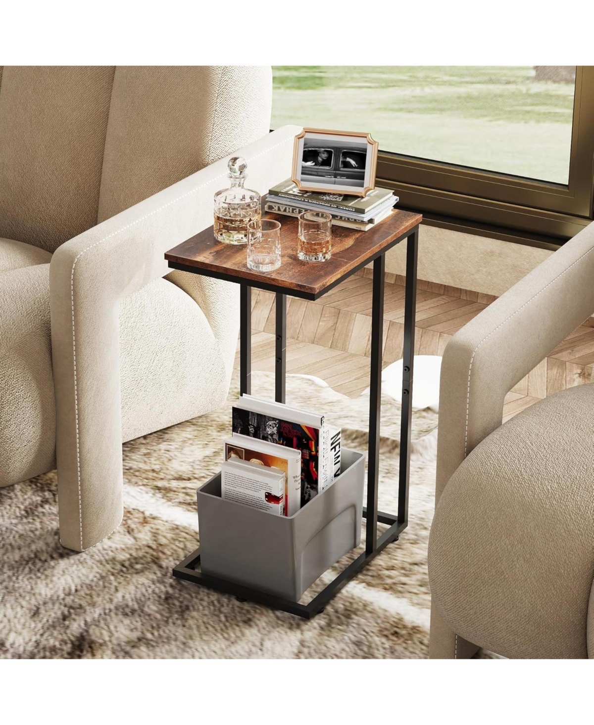 Click here for Wlive Side Table  C Shaped End Table for Couch  So... prices