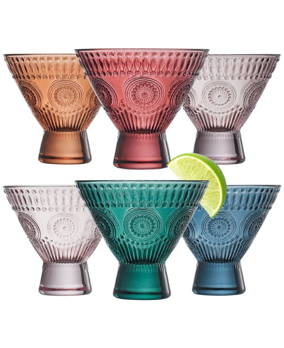 Click here for The Wine Savant Art Deco Vintage Colored Stemless... prices