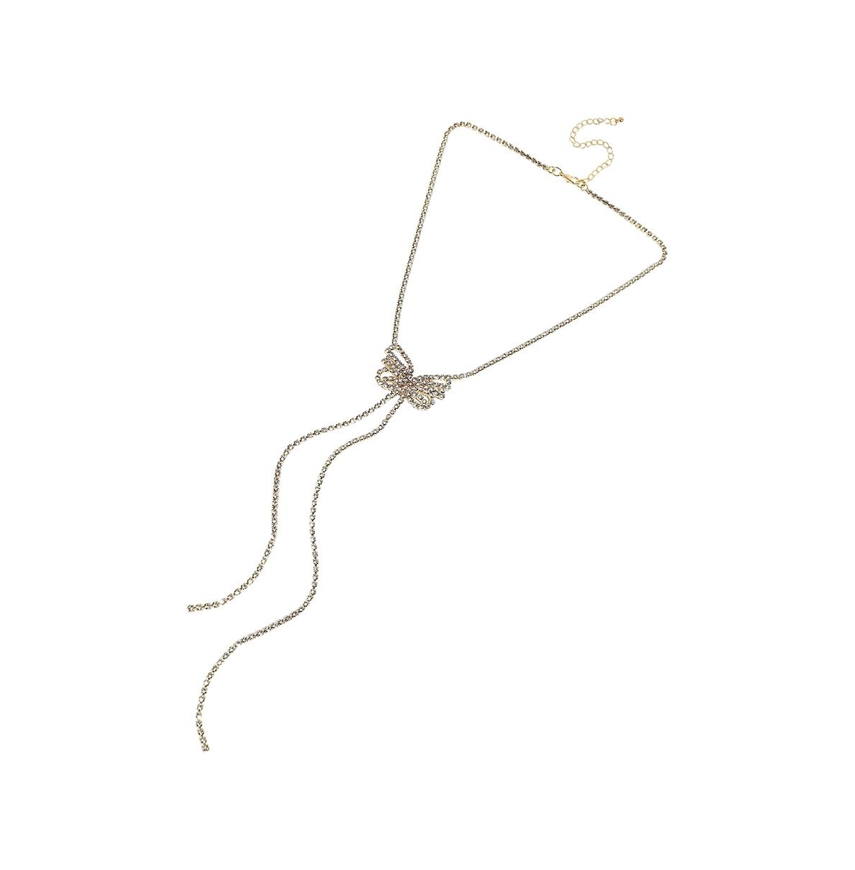 Click here for Sohi Womens Rhinestone Butterfly Lariat Necklace -... prices