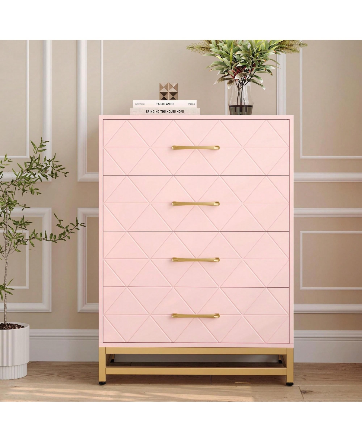 Click here for gaomon Dresser For Bedroom With 4 Drawers And Meta... prices