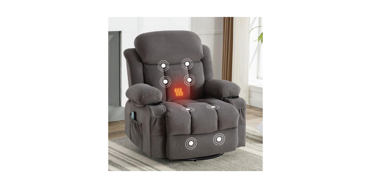 Click here for Swinging Recliner Massage Heated Sofa with Usb and... prices