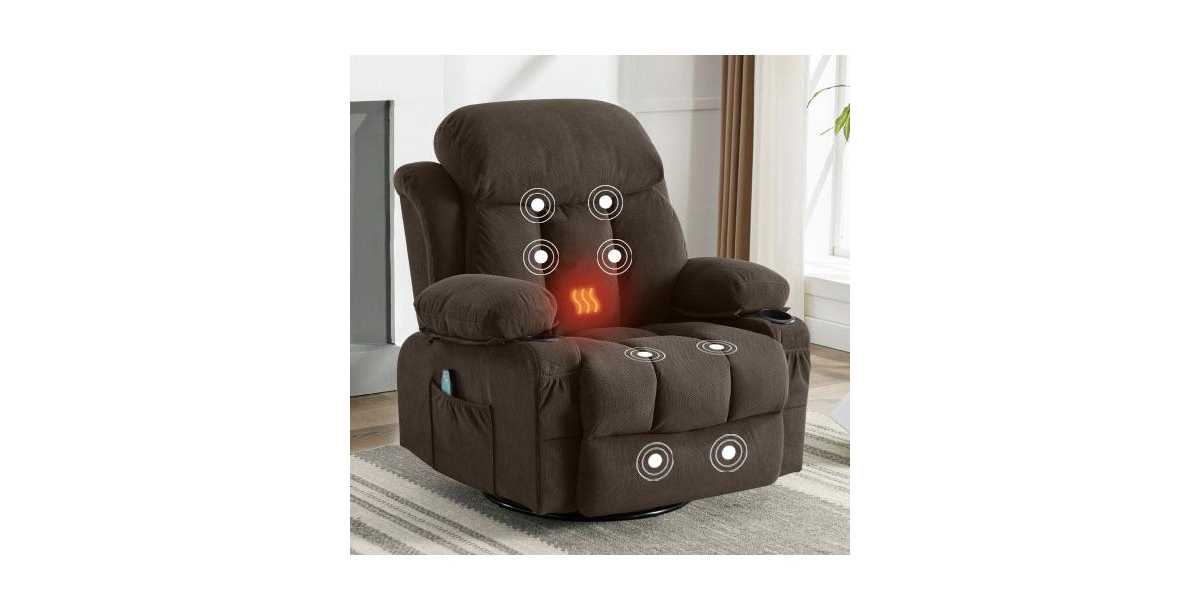 Click here for Swinging Recliner Massage Heated Sofa with Usb and... prices