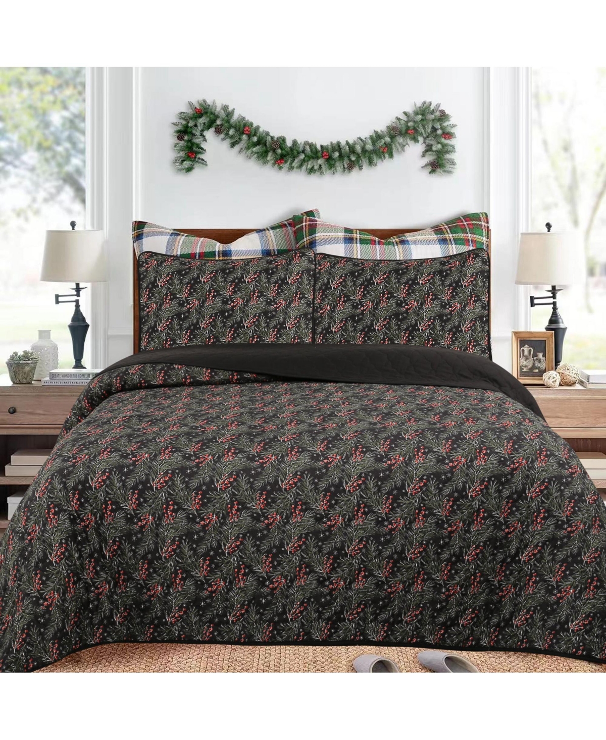 Click here for MarCielo 3 Pcs Festive Christmas Quilt Bedspread S... prices