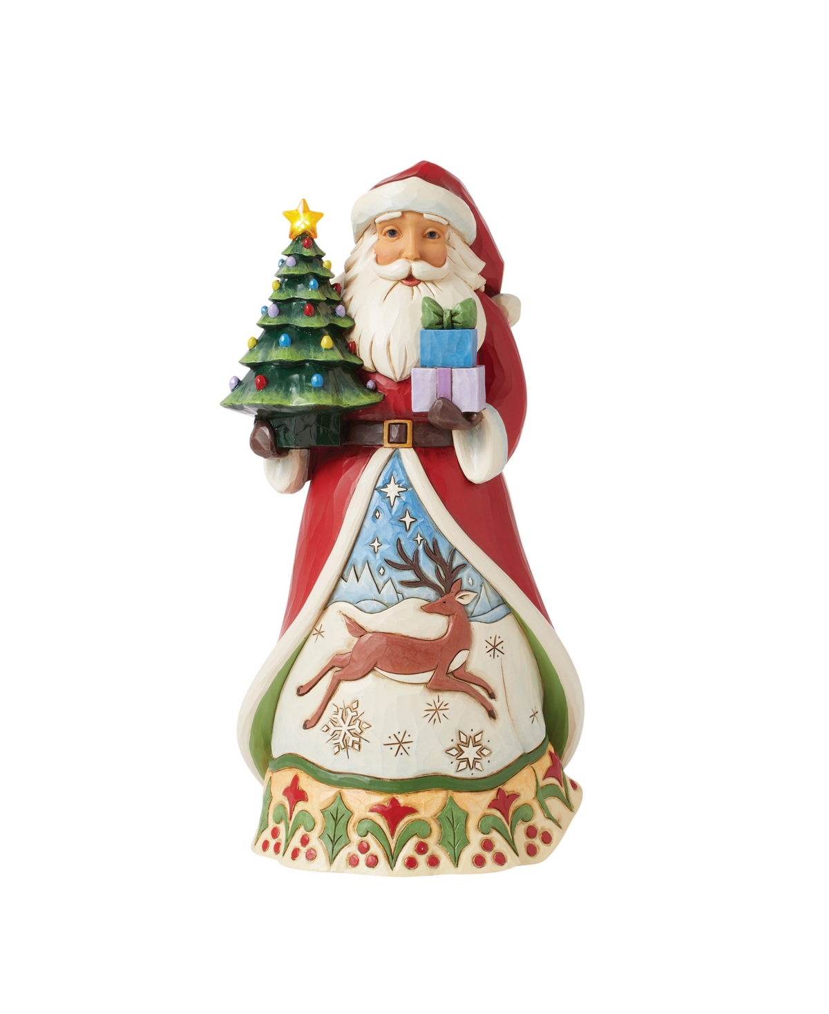 Click here for Jim Shore Santa with Vintage Led Tree - Multi Colo... prices