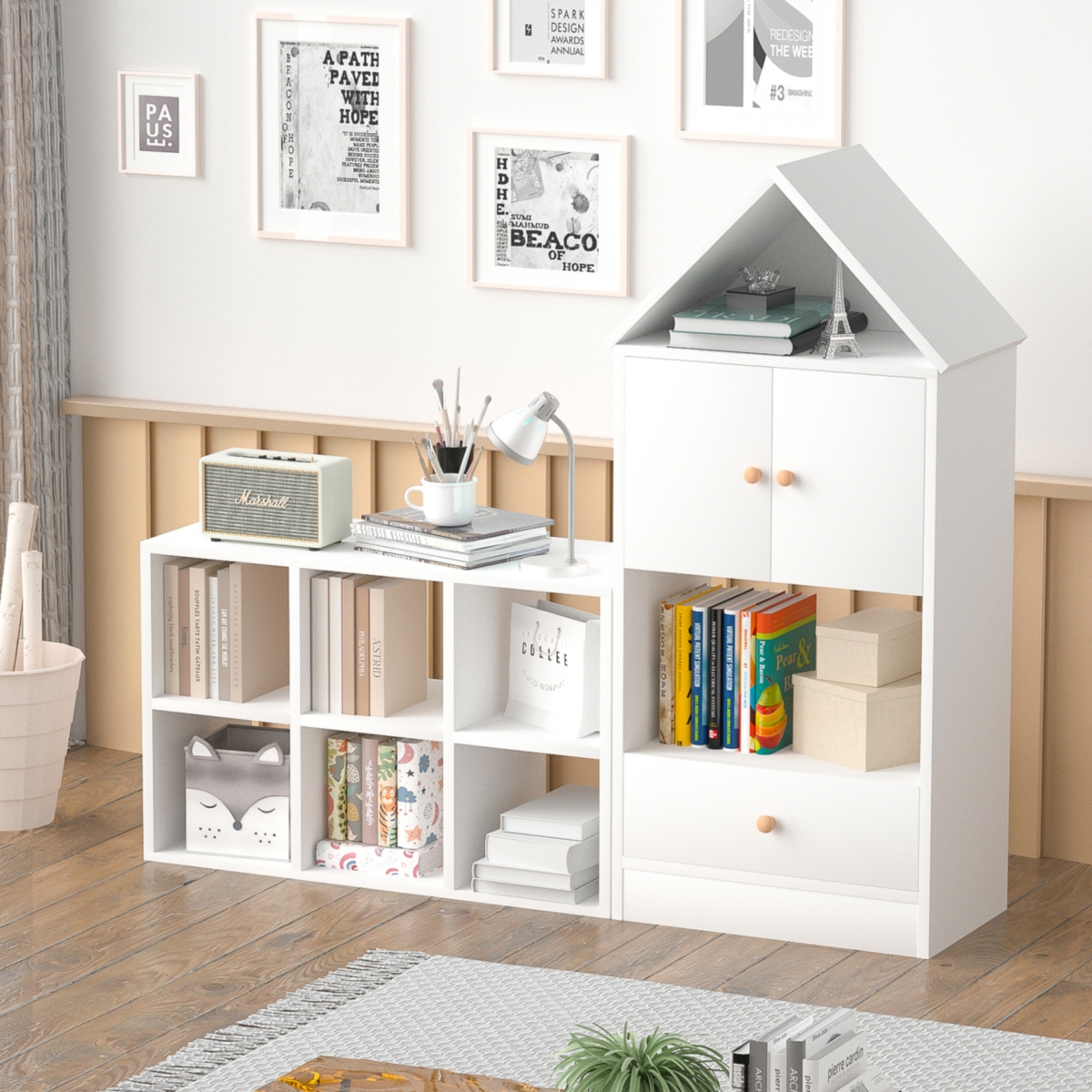 Click here for Streamdale Multi-Functional Kids Bookshelf House-S... prices