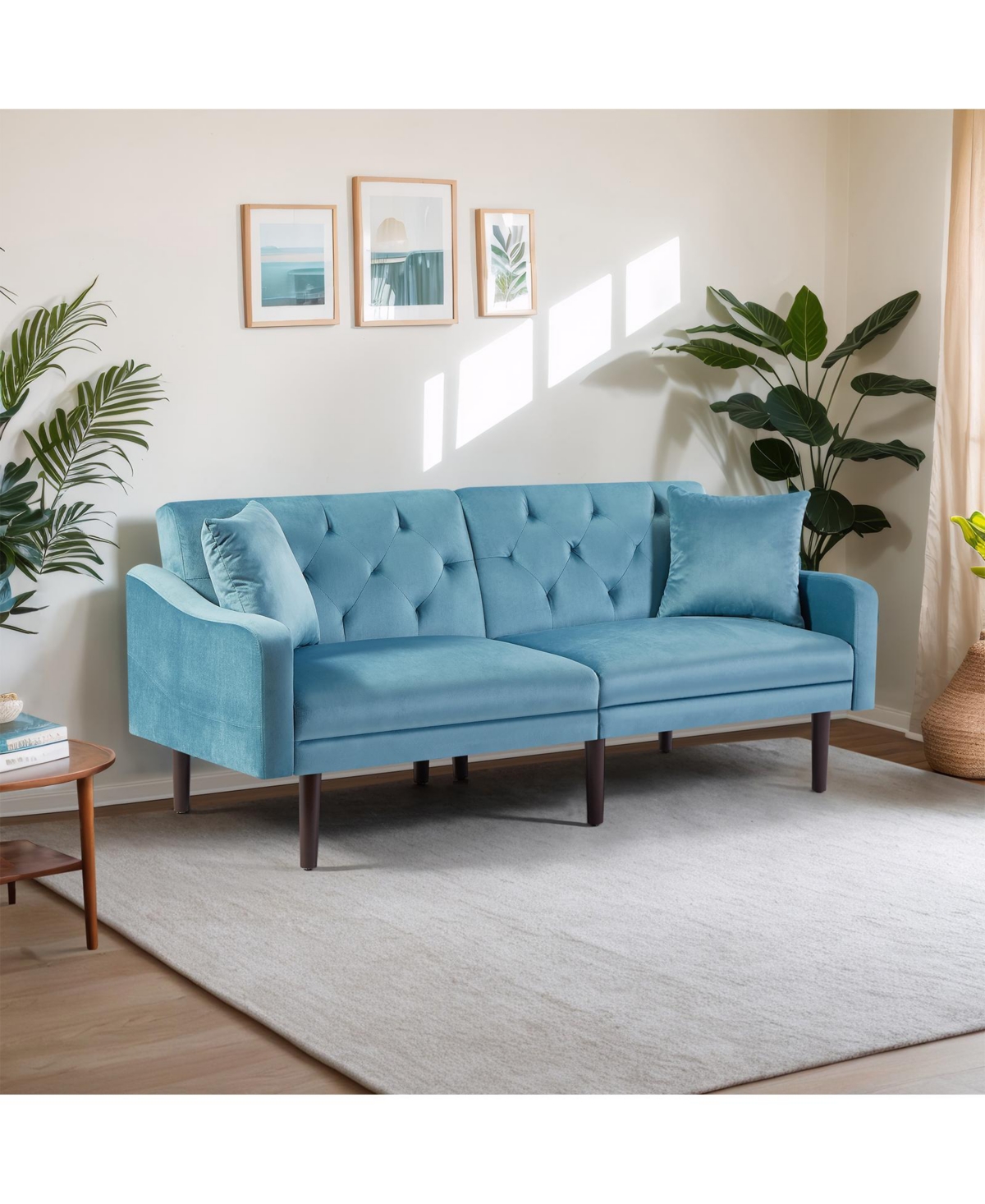 Click here for Streamdale Furniture Sofa bed with armrests - Blue prices