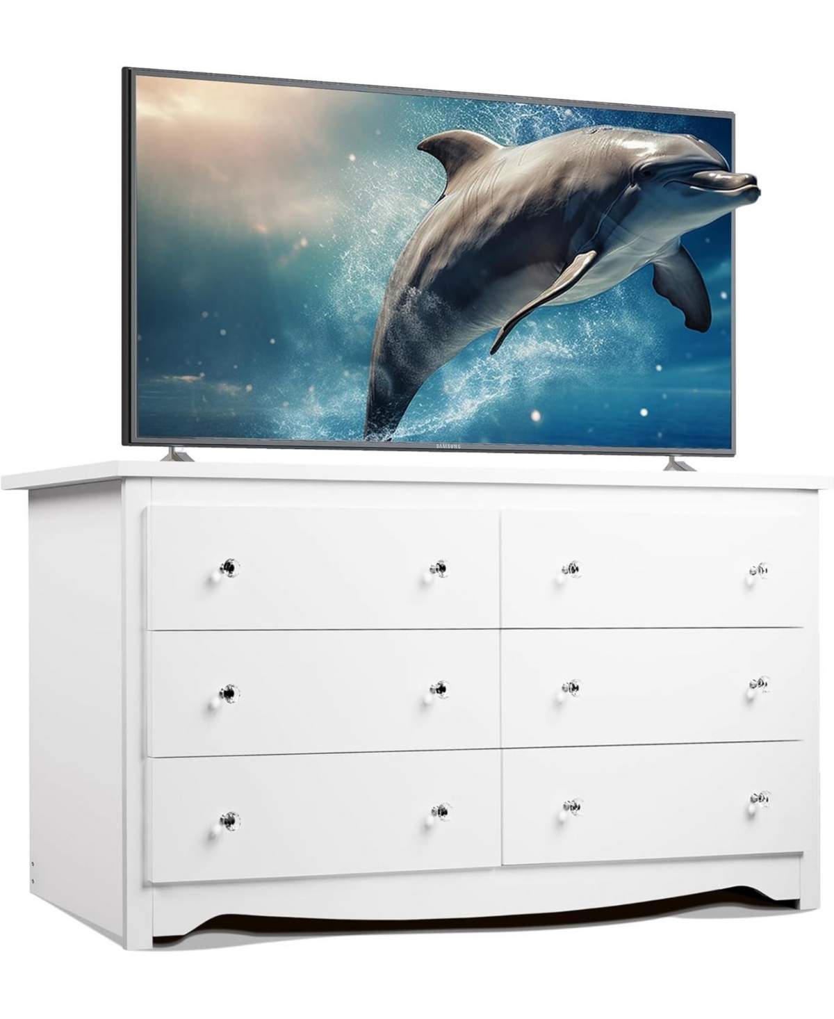Click here for Wlive Wood Dresser With 6 Drawer Wide Chest Of Dra... prices