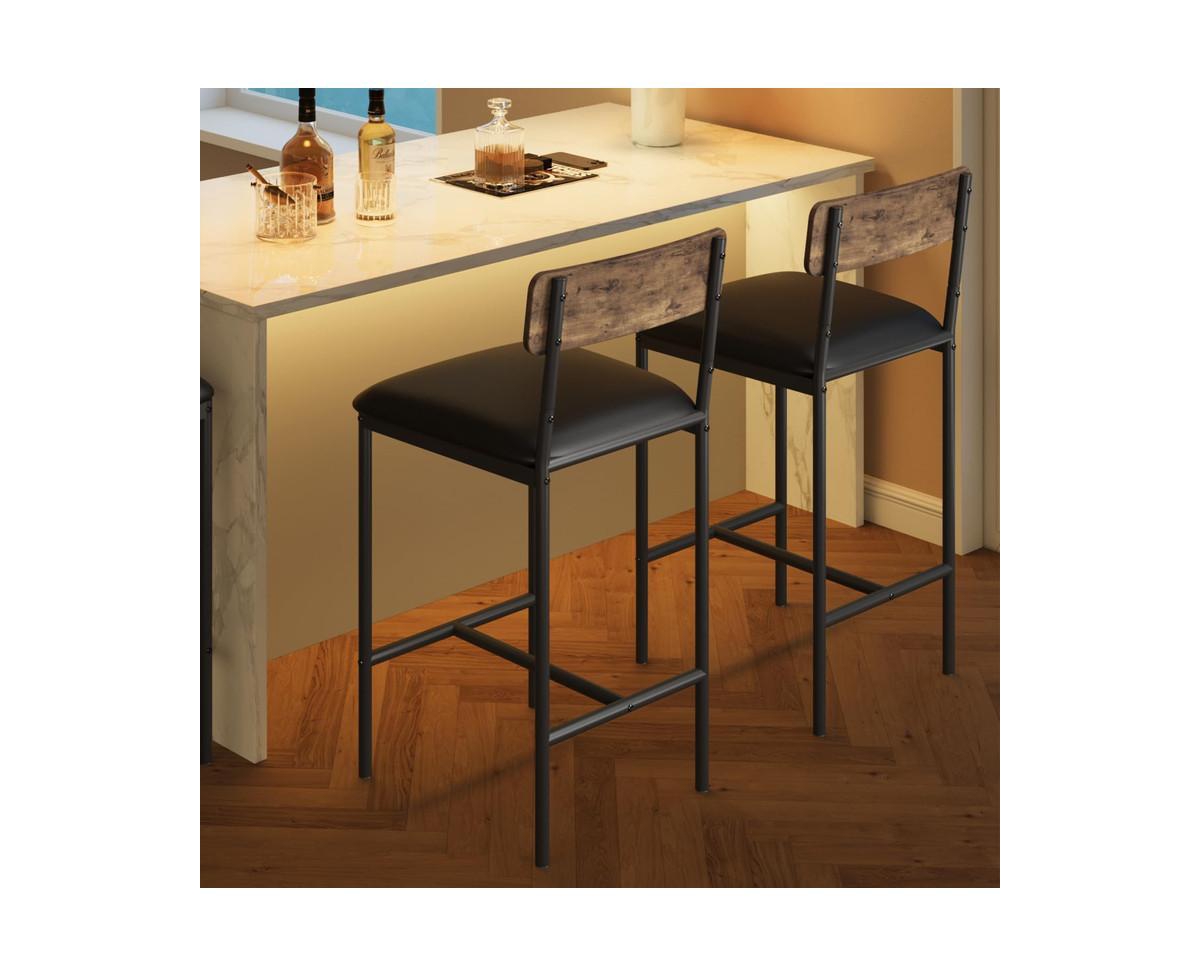 Click here for Bar Stools Set of 2  Kitchen Bar Stools with Footr... prices