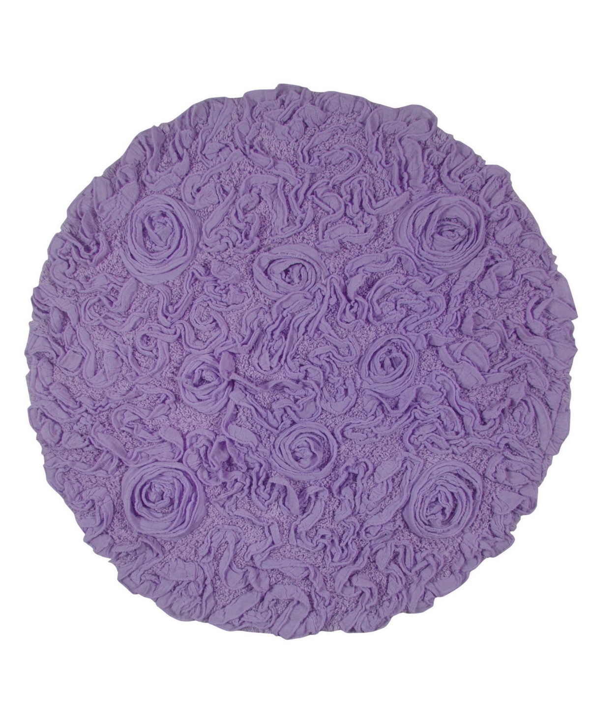 Click here for Home Weavers Bell Flower Bath Rug  30 Round - Purp... prices