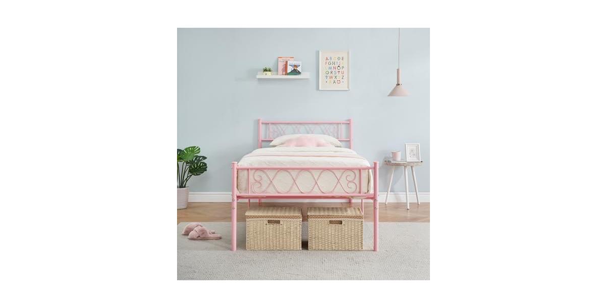 Click here for gaomon Twin Size Metal Platform Bed Frame with Hea... prices