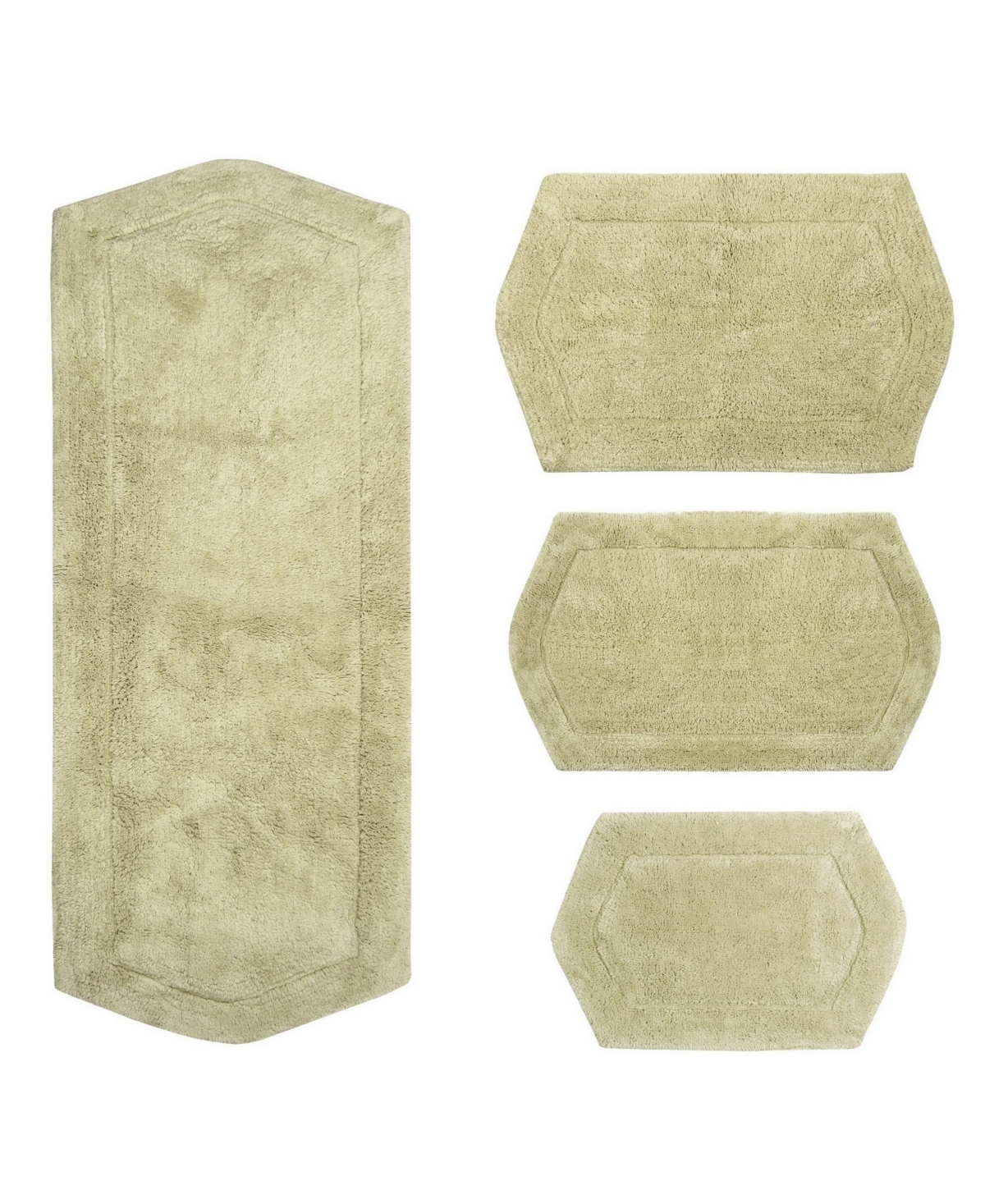 Click here for Home Weavers Waterford 4 Piece Bath Rug Set - Sage prices