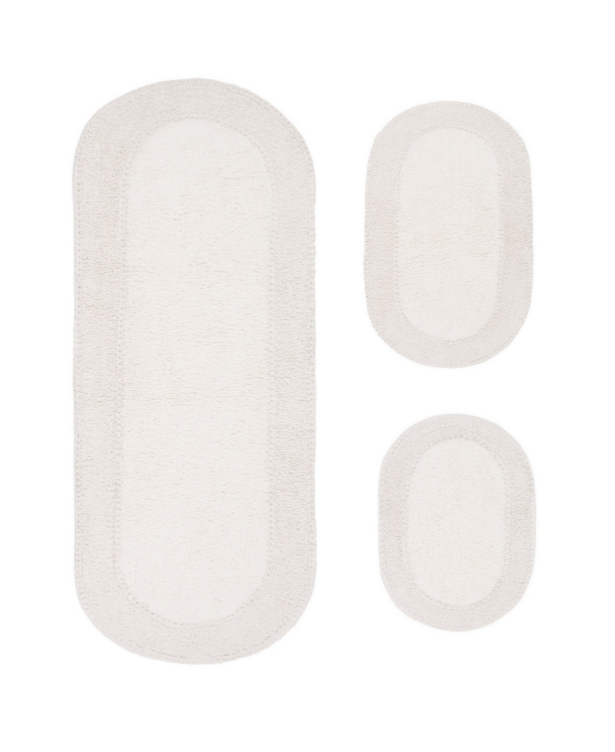 Click here for Home Weavers Double Ruffle 3-Pc. Bath Rug Set - Na... prices