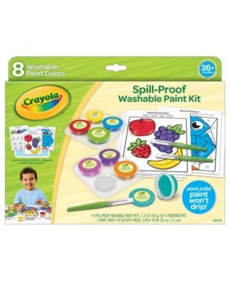 Crayola Spill-Proof Washable Paint Kit - Macy's