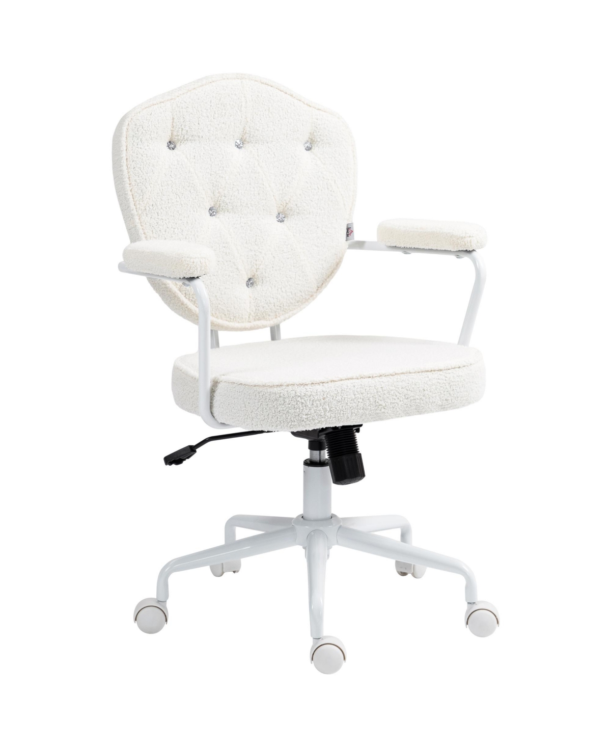 Click here for Homcom Cute Office Chair  Velvet-Feel Fabric Vanit... prices