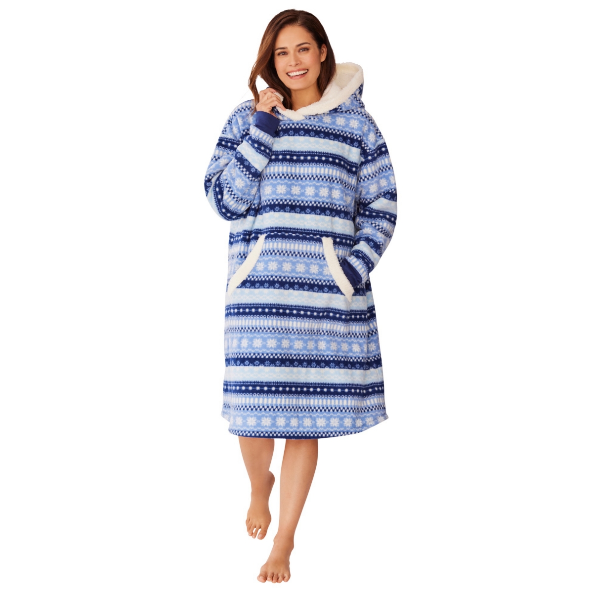 Click here for Dreams & Co. Womens The Snuggzy - Evening blue fai... prices