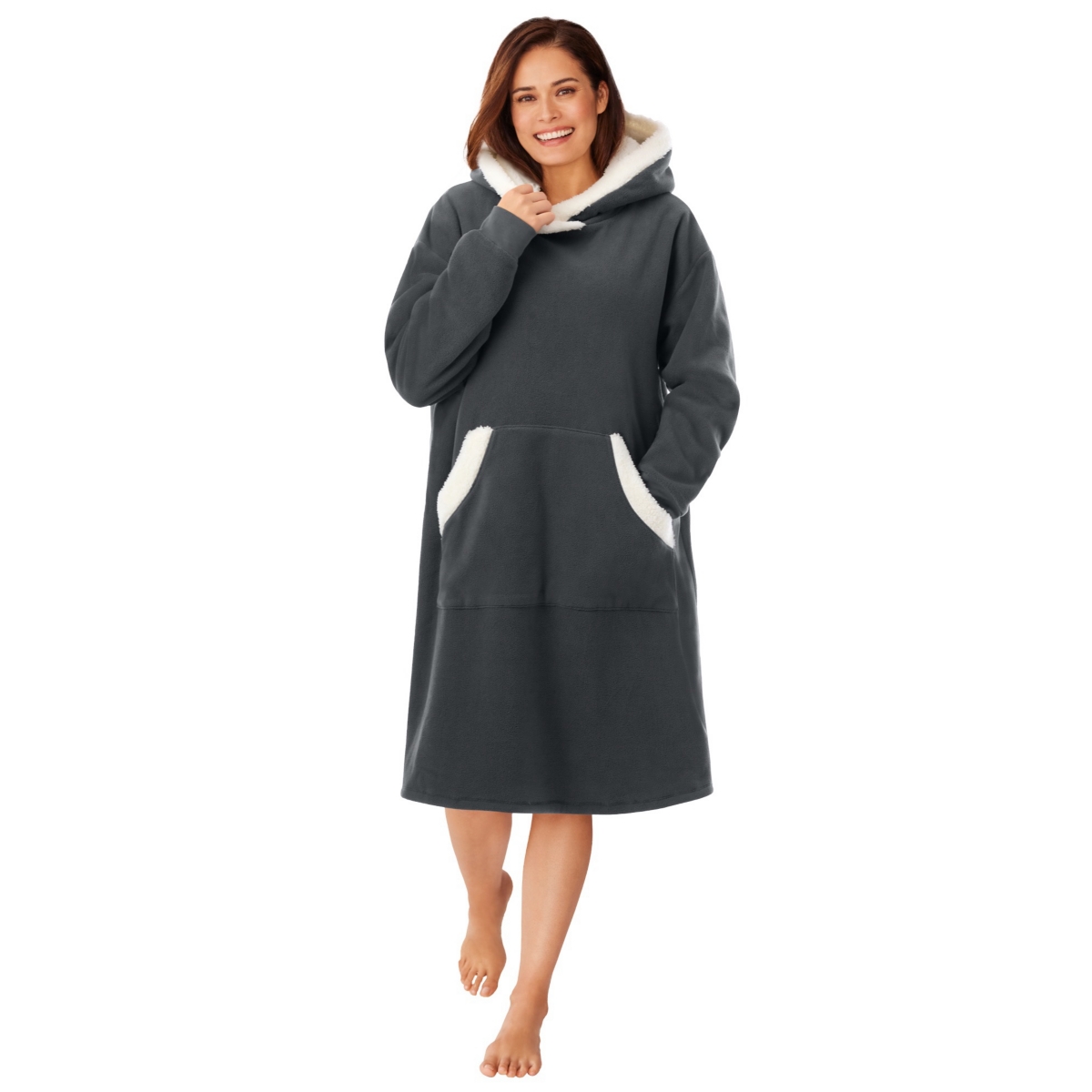 Click here for Dreams & Co. Womens The Snuggzy - Dark charcoal prices