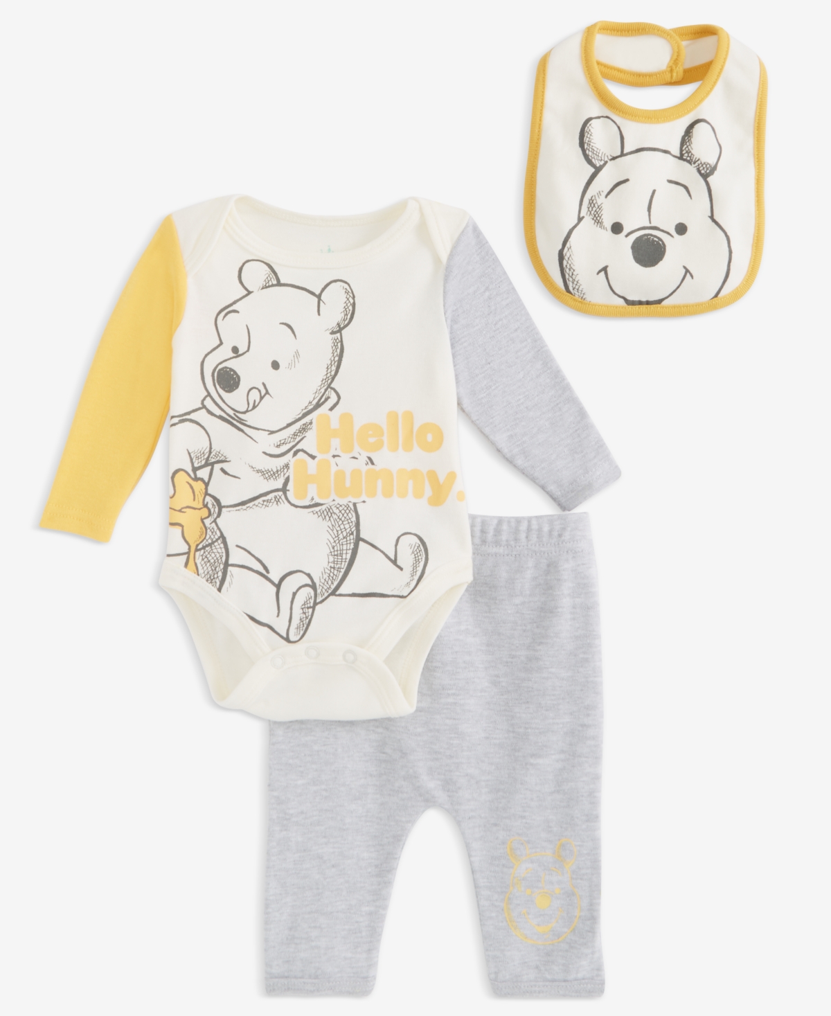 Click here for Disney Baby Winnie-the-Pooh Bib  Bodysuit & Pants... prices