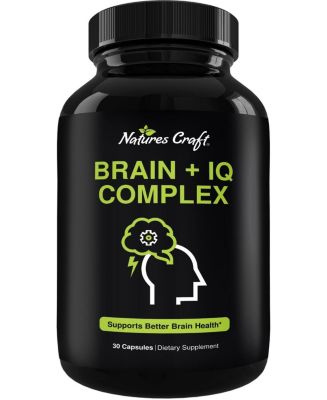 Nootropic Memory Supplement for Brain Support + IQ, Memory Pills for ...