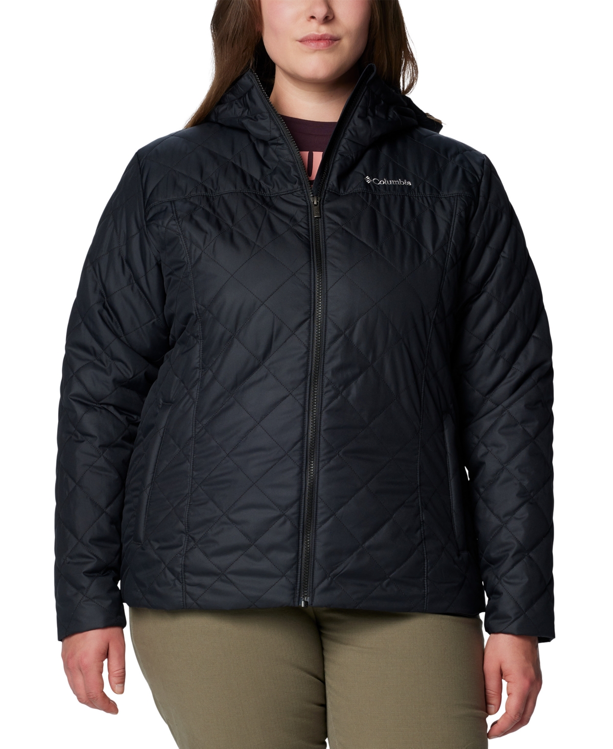 Click here for Columbia Womens Copper Crest Ii Hooded Jacket - Bl... prices