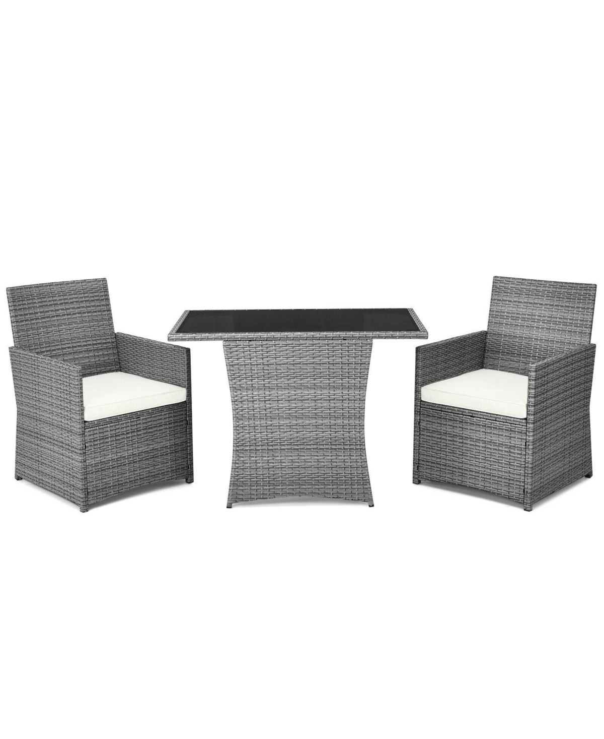 Click here for Gouun 3 Pieces Patio Rattan Furniture Set with Cus... prices