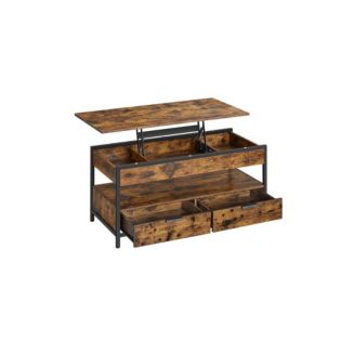 Slickblue Lift Top Coffee Table with Storage Drawers, Coffee Table for ...