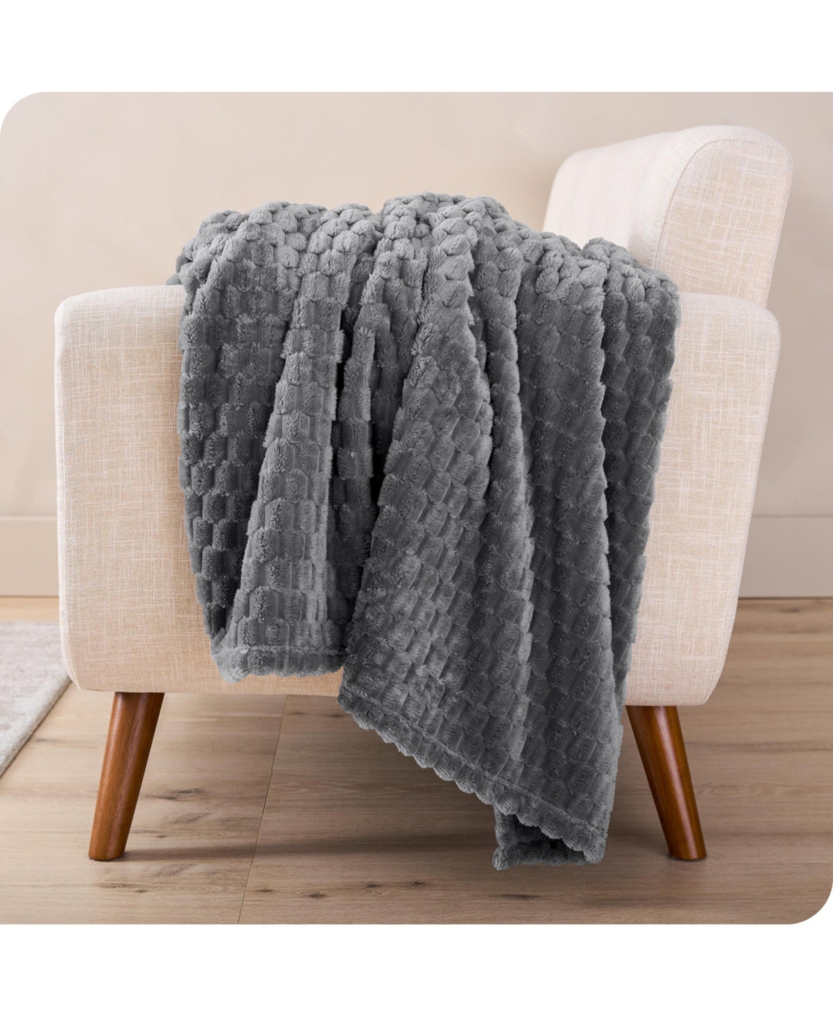 Click here for Bare Home Microplush Textured Blanket - Waffle gre... prices