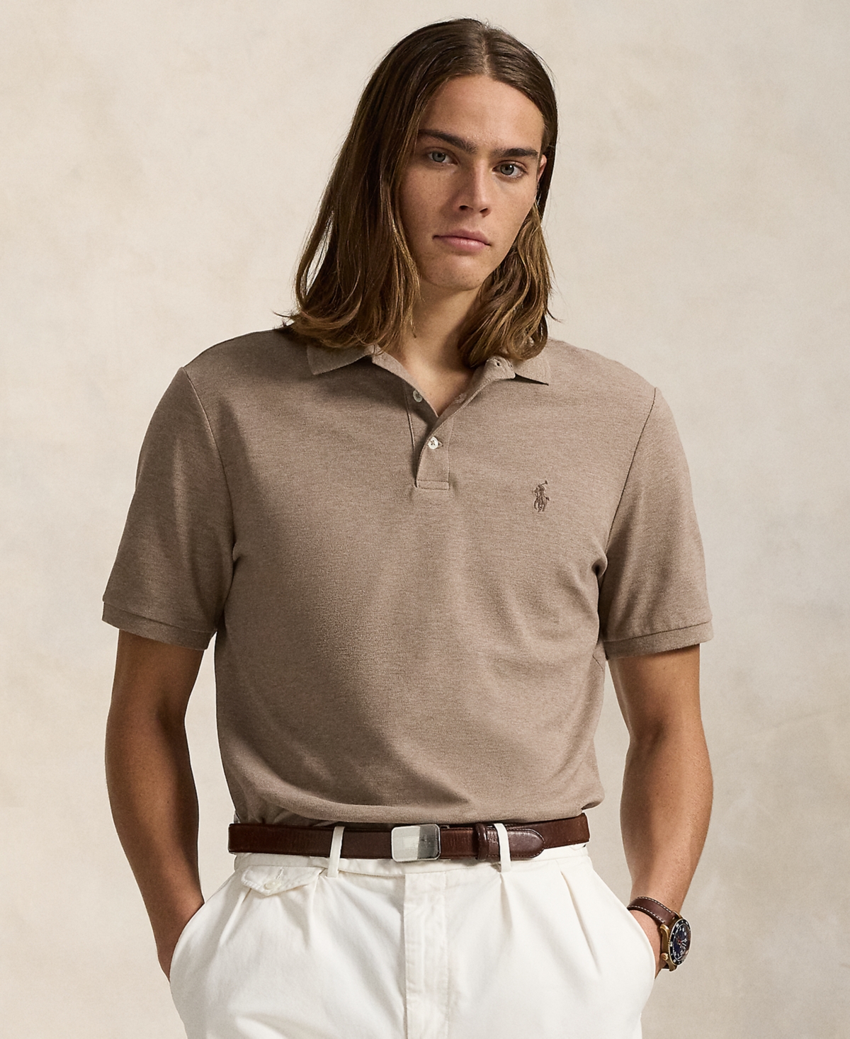 Click here for Polo Ralph Lauren Mens Classic-Fit Stretch Mesh Po... prices