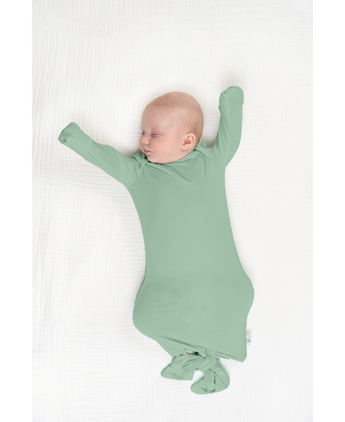 Click here for GooseWaddle Basil Knotted Gown - Sage Green prices