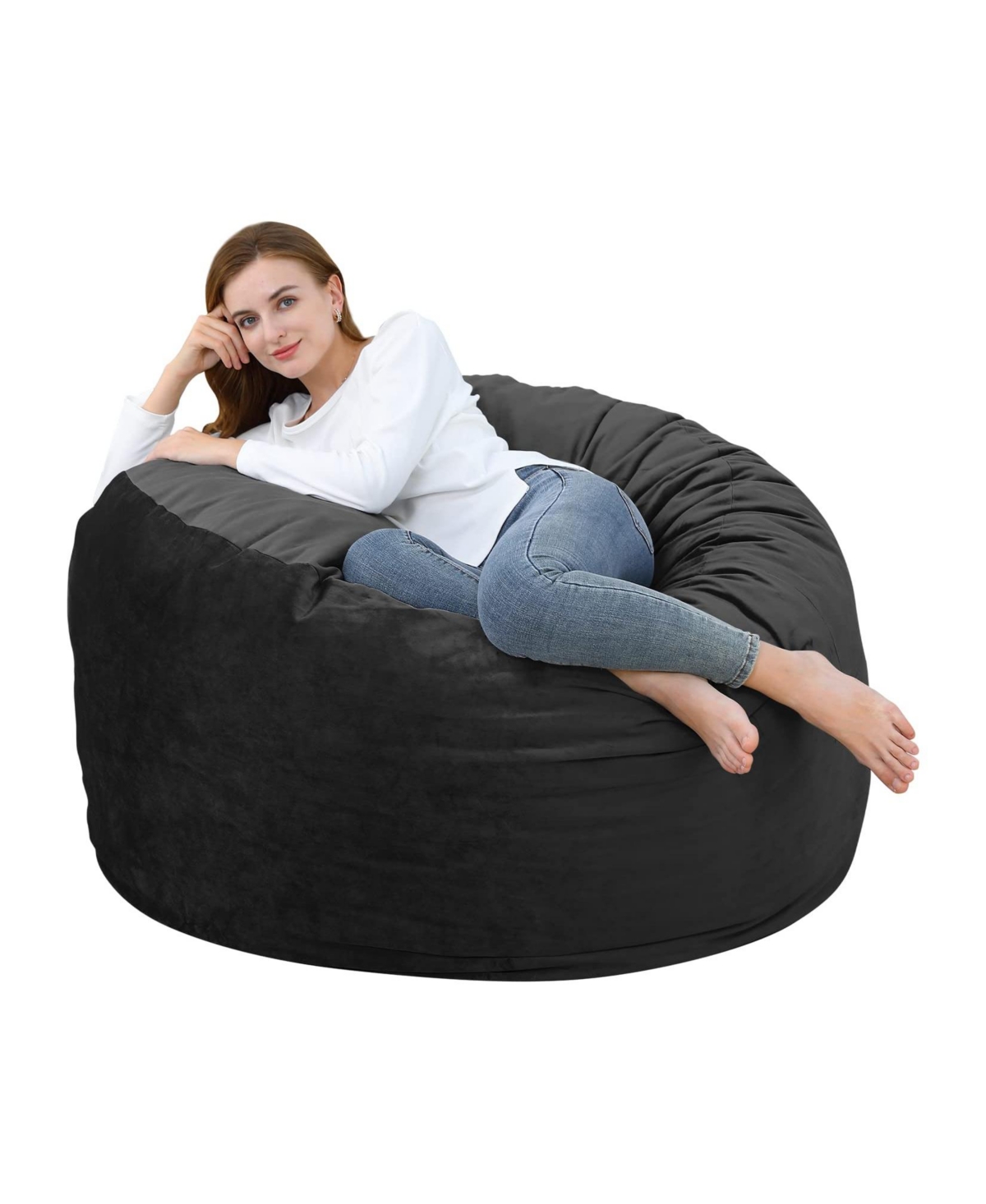 Click here for gaomon 4 Foot Bean Bag Chair Memory Foam Big Bean... prices